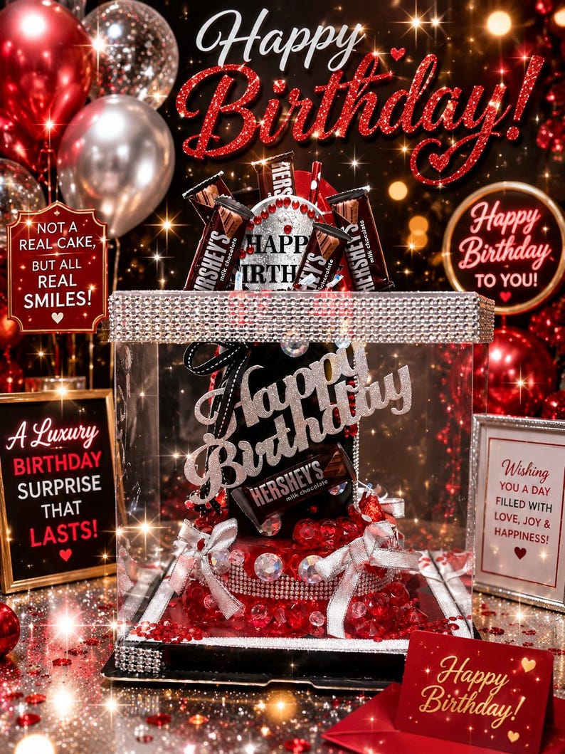 Sweet Celebration Box | Luxury Birthday Fake Cake Box - Etsy