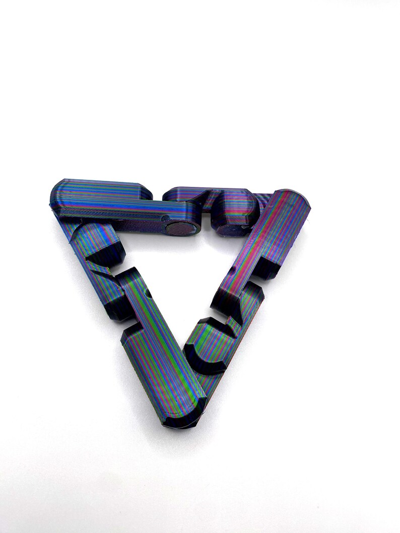 Infinity Triangle Fidget Toy | 3D Printed Rotating & Flipping Desk Toy ...