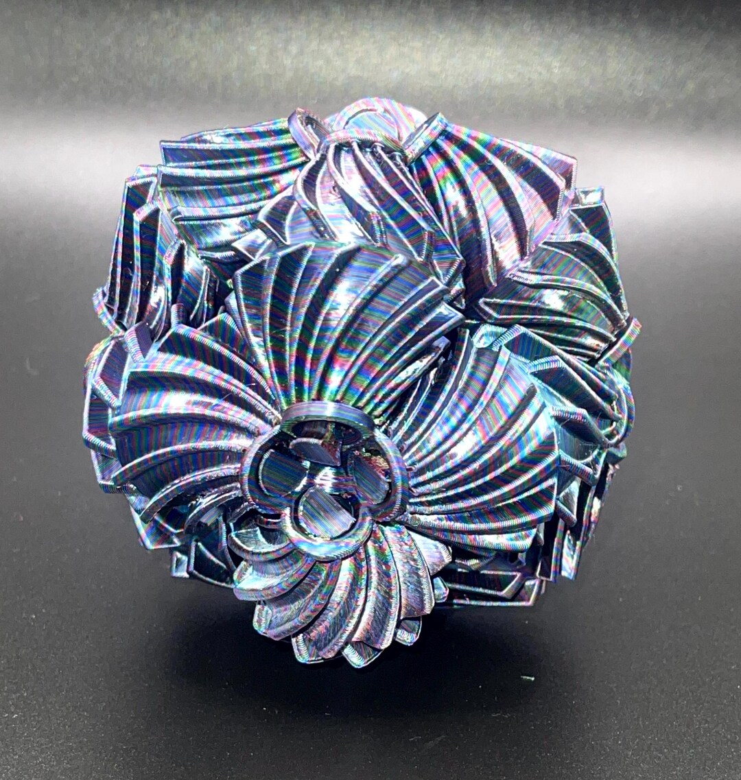 Mechanical Brain Fidget | 3D Printed Rotating & Transforming Puzzle Toy ...
