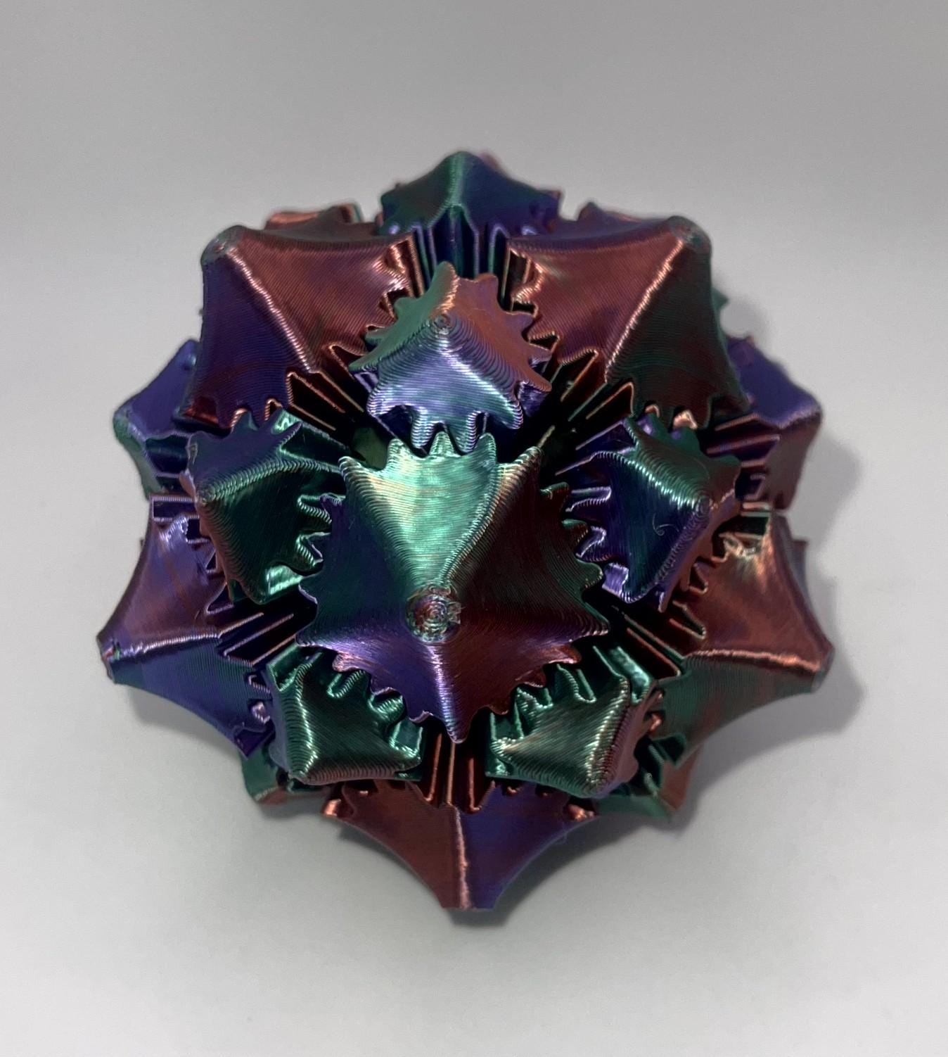 Cosmic Gear Star Fidget – 3D Printed Shape-shifting Rotating Star Toy ...