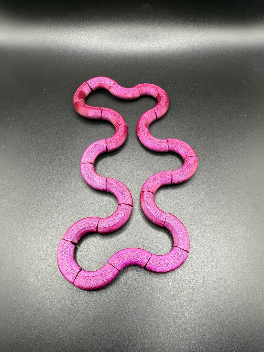 3D Printed Twisty Link Tangle Fidget Toy – Flexible Articulated Curves ...