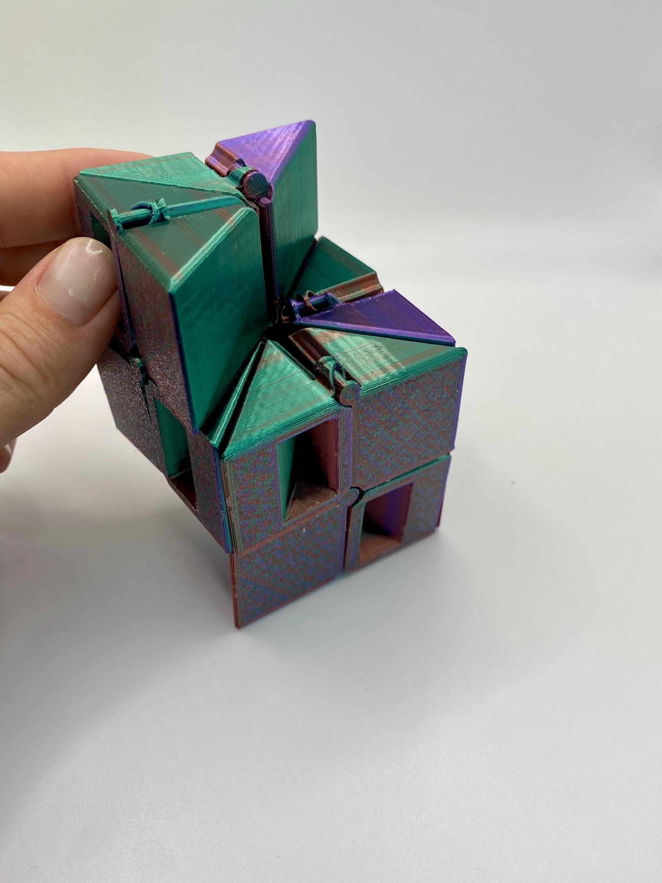Auxetic Cube Fidget Toy | Shape-shifting 3D Printed Desk Gadget ...