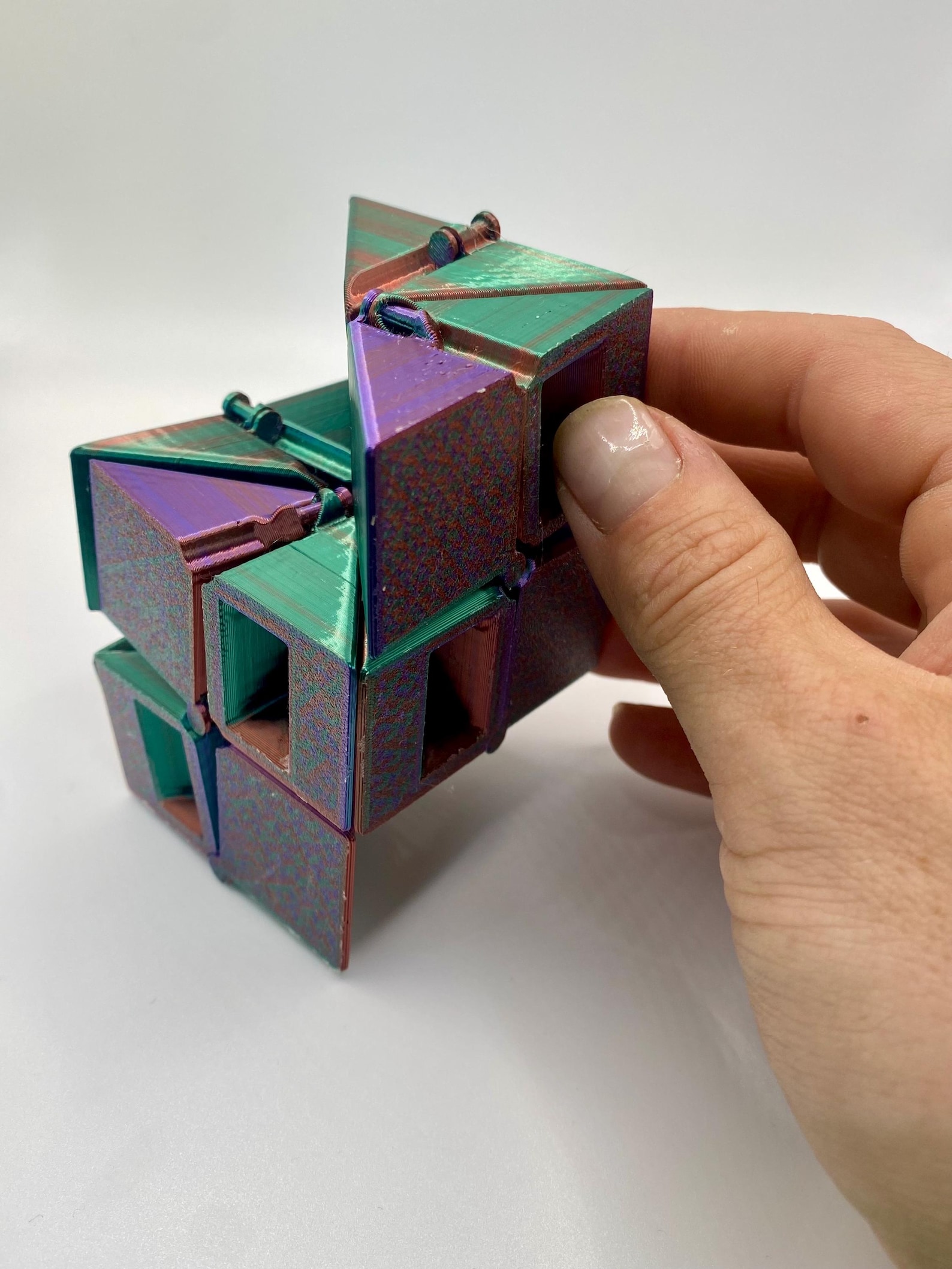 Auxetic Cube Fidget Toy | Shape-shifting 3D Printed Desk Gadget ...
