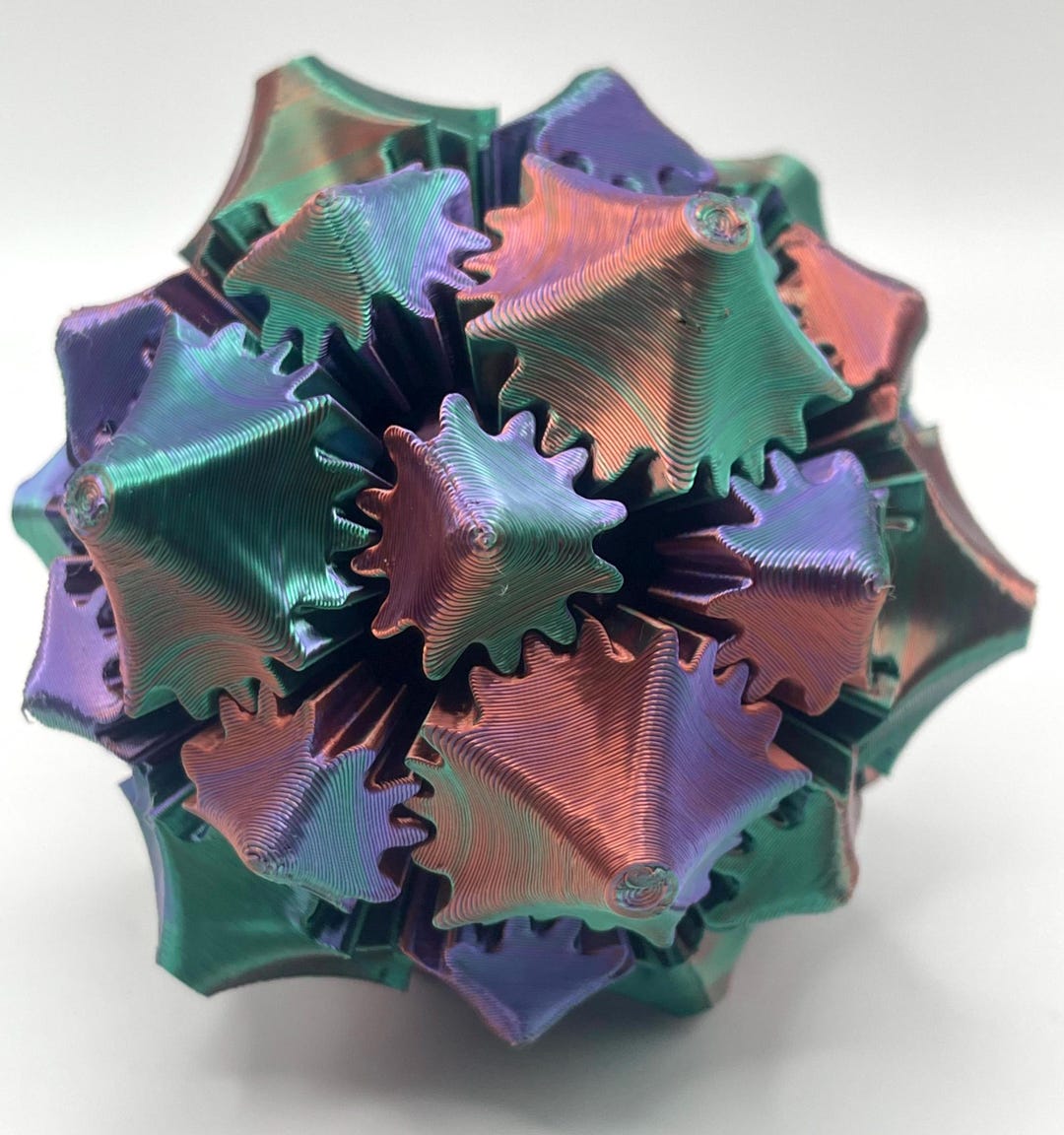 Cosmic Gear Star Fidget – 3D Printed Shape-shifting Rotating Star Toy ...