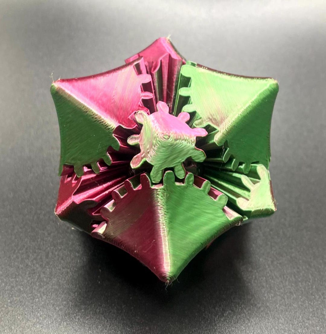 Mechanical Star Fidget – 3D Printed Shape-shifting Rotating Star Toy - Etsy