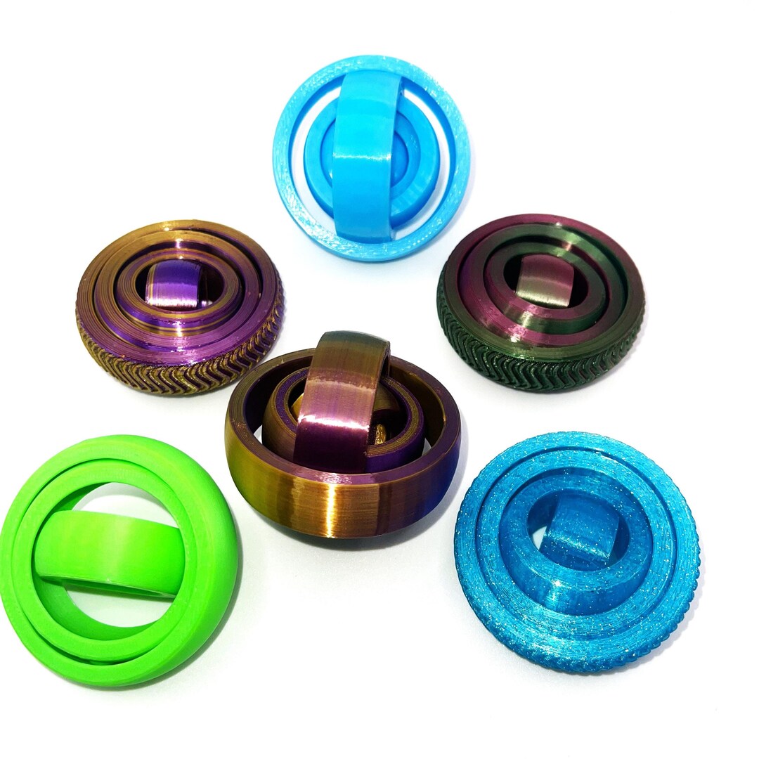 Premium Round Gyroscopic Fidget Spinner Ultra-smooth Spin, Multiple ...