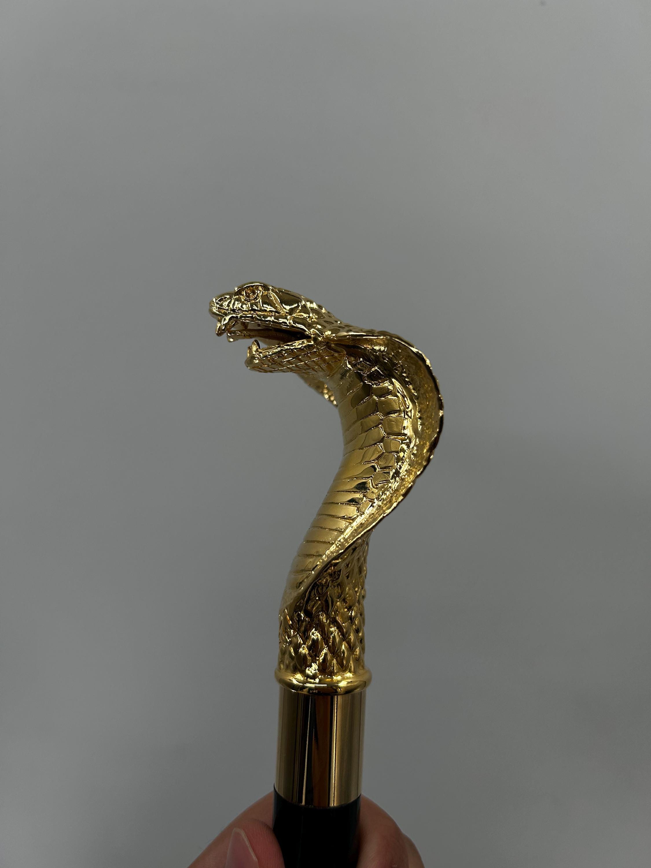 Italian Shoe Horn With Golden Cobra Handle, Mudroom Decor, Entryway ...