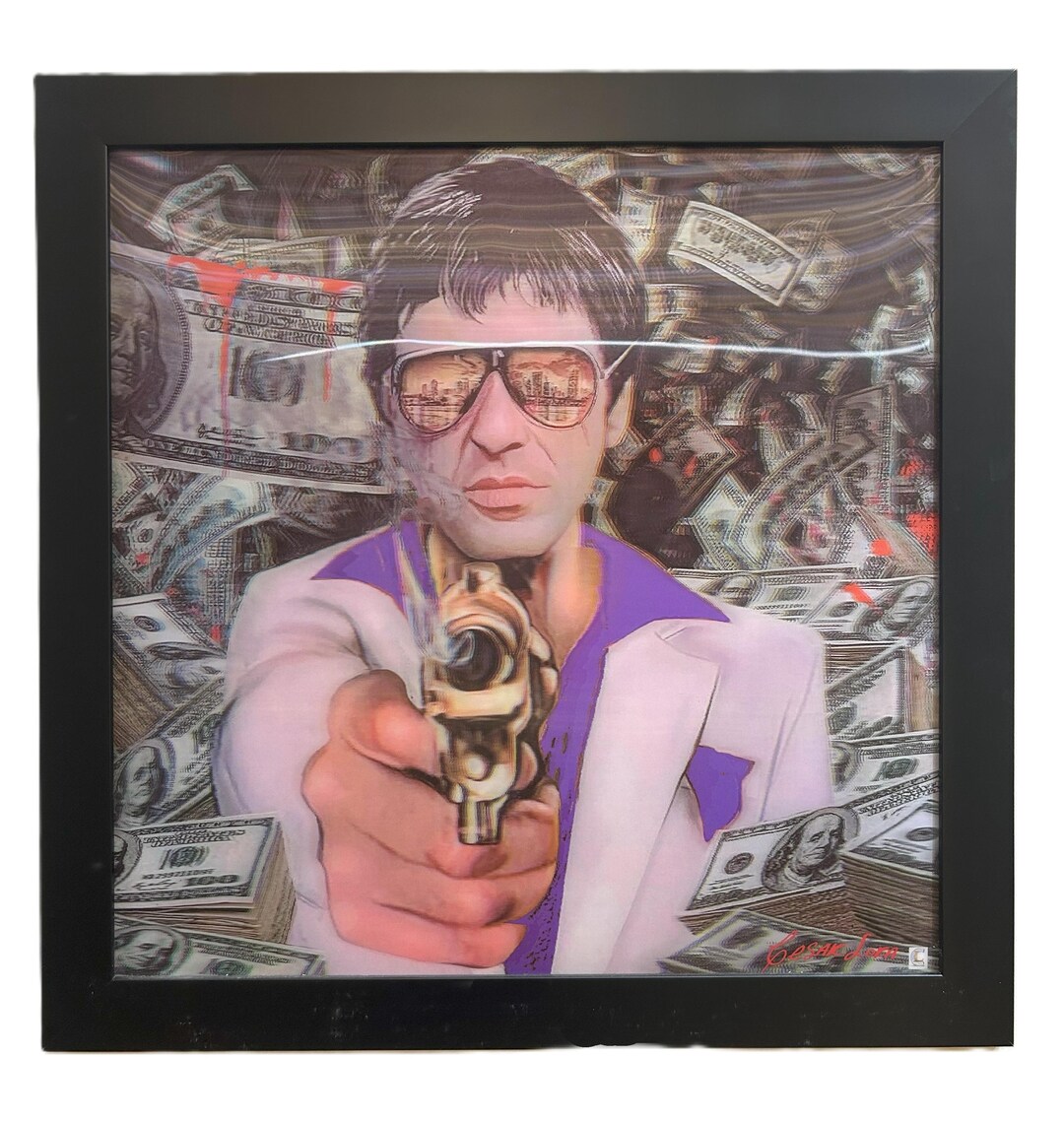 Marc Rudinsky Lenticular, Three Piece Dimensional Bedroom Moody Wall ...