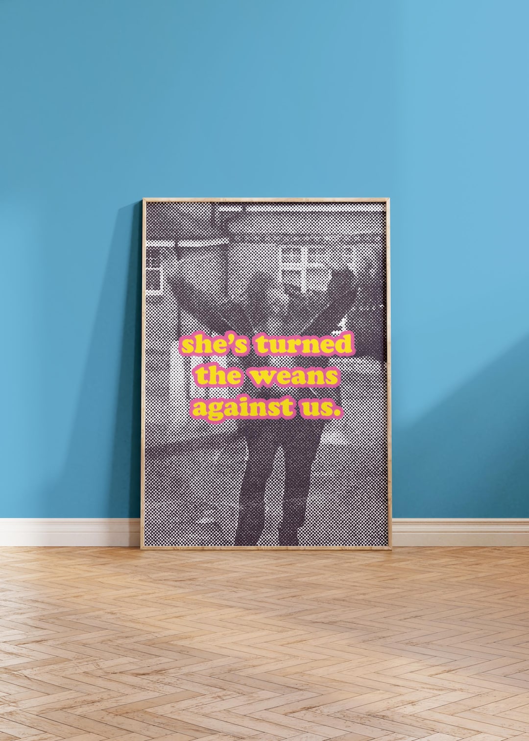 Limmy's Show Poster, Fun Wall Print. Screenprint Style Typography Art ...