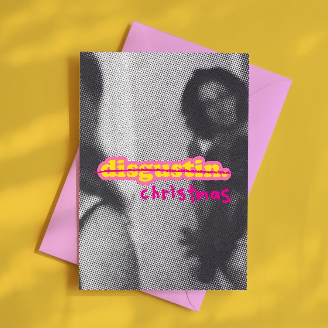 Funny “disgustin” Scottish Christmas Card – Glasgow Meme Xmas Card ...