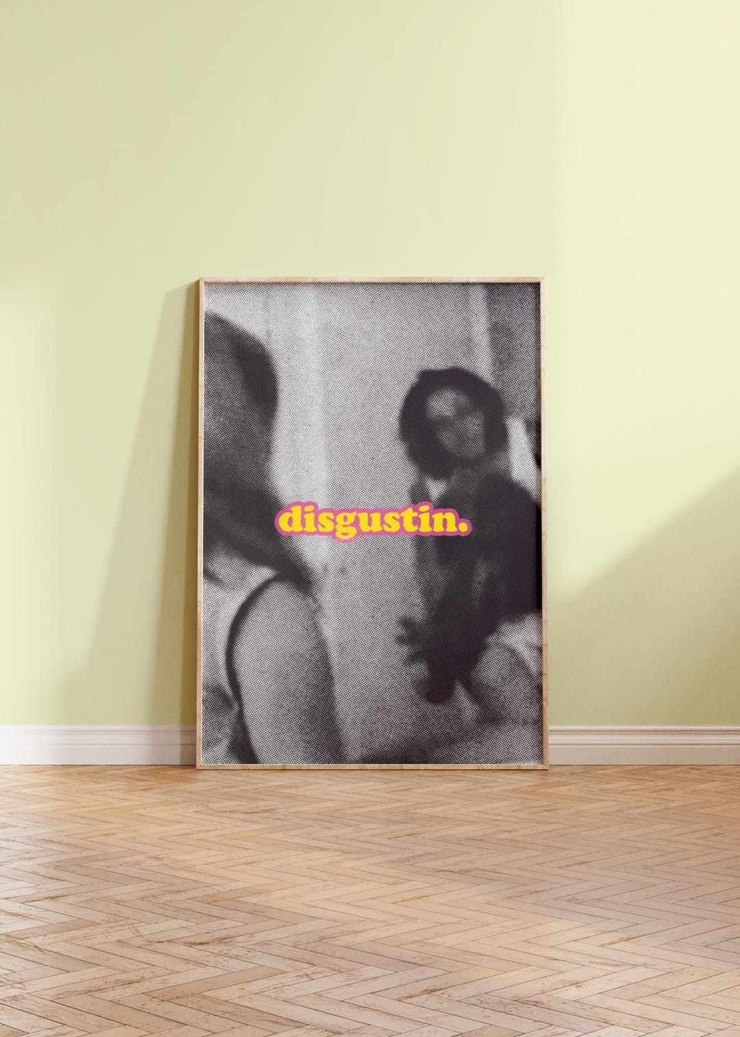 Disgustin Meme Scottish Banter Poster, Fun Wall Print. Screenprint ...