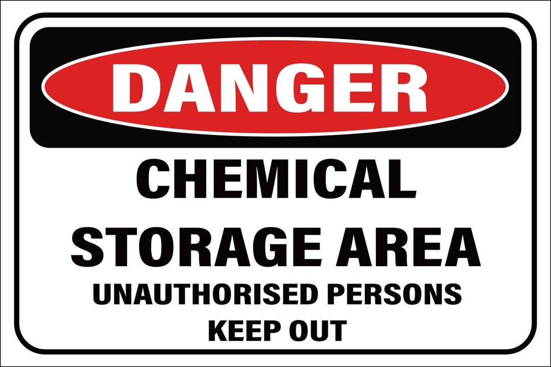 Chemical Storage Warning Sign: Durable Outdoor - Several Sizes - Etsy ...