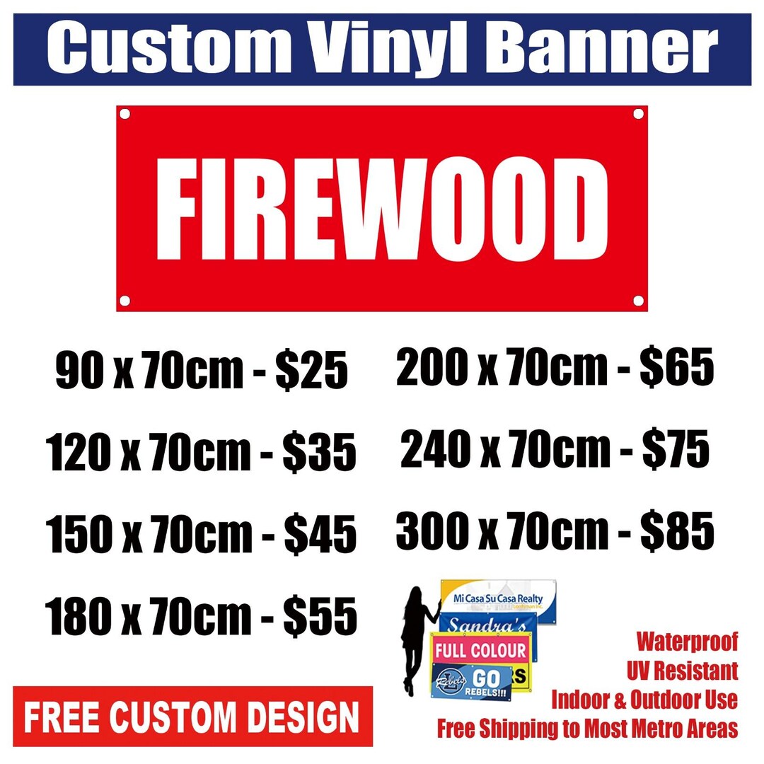 Outdoor Vinyl Banner: Waterproof, Fire-resistant - Full Color Print - Etsy