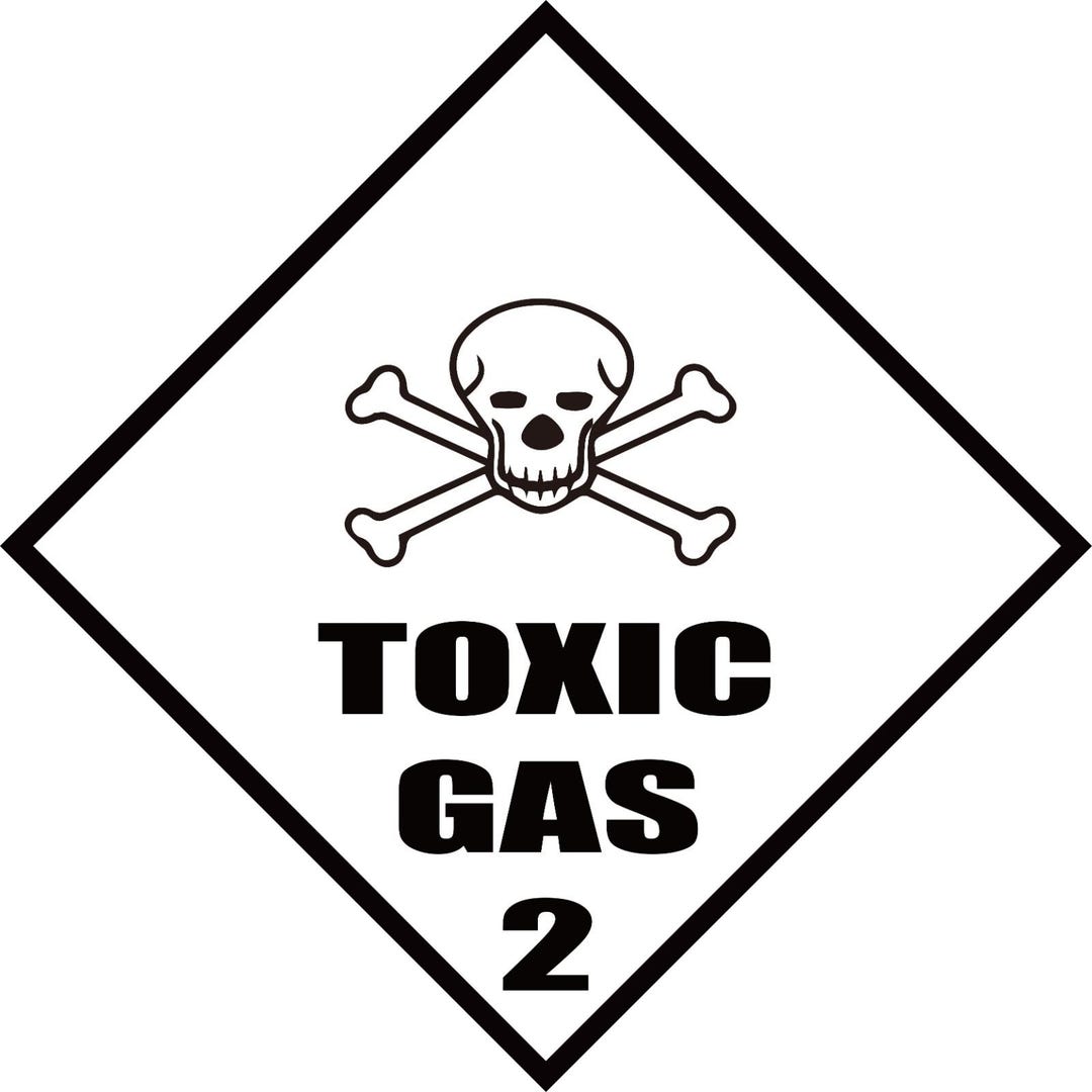 Toxic Gas Safety Sign: Outdoor Hazard Warning (custom Sizes Available ...