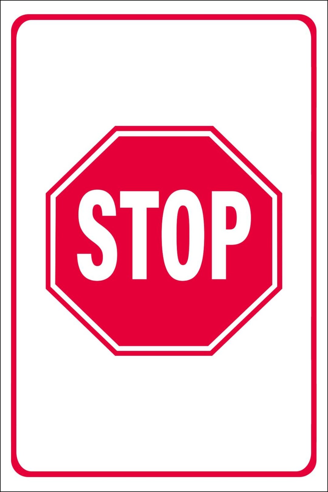 Stop Sign Stickers - Outdoor Durable Vinyl, Custom Sizes Available - Etsy