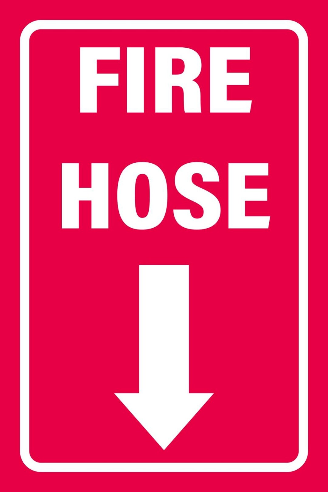 Fire Hose Safety Sign, Weatherproof Corflute or ACP (outdoor Use) - Etsy