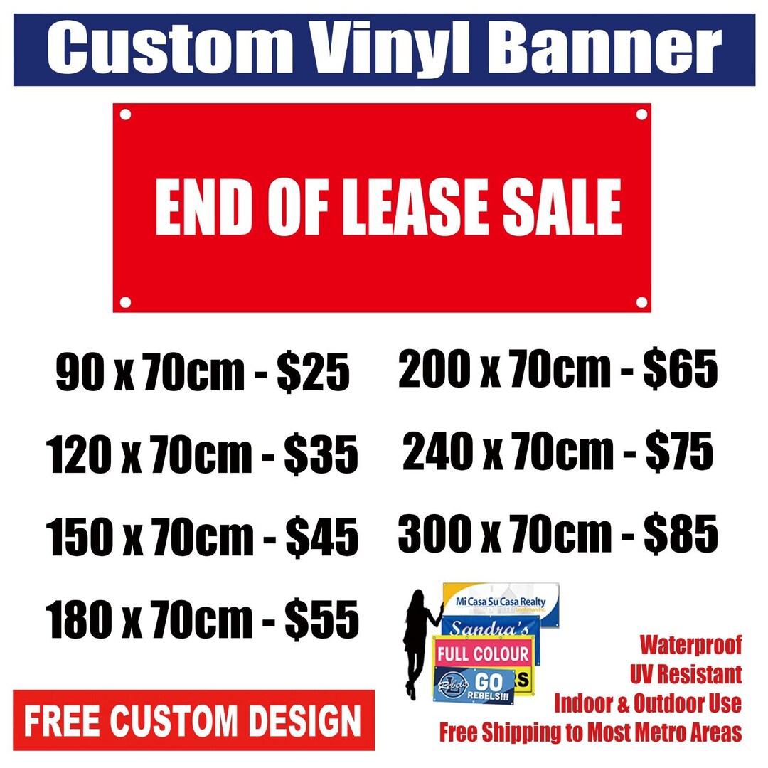 Custom Outdoor Vinyl Banner Signs, Weatherproof, Vibrant (multiple ...