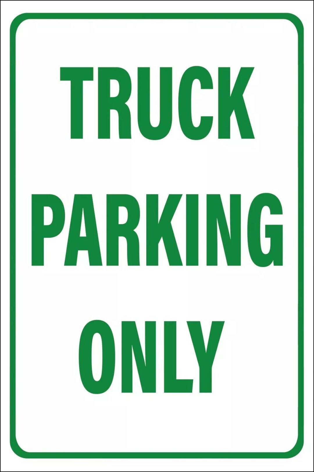 Truck Parking Only Sign - Weatherproof for Reserved Spots - Etsy Australia