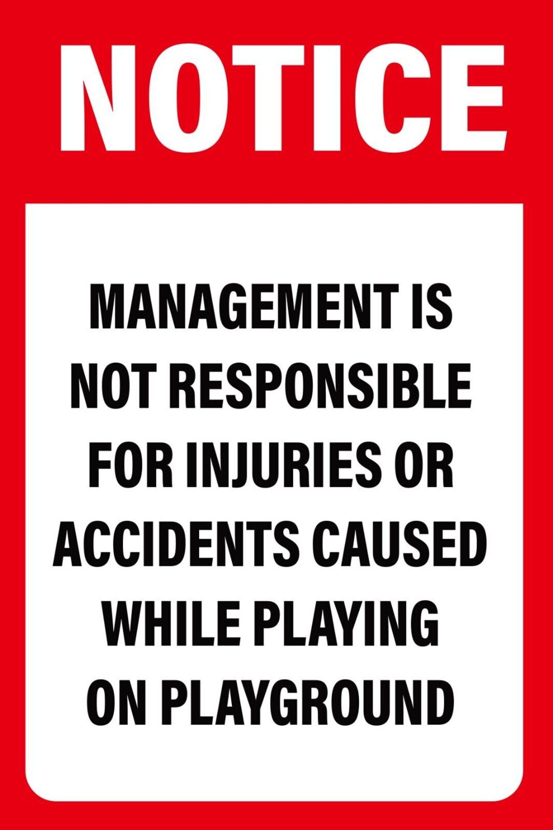 Durable Outdoor Notice Sign: Weather-resistant, Multiple Sizes - Etsy