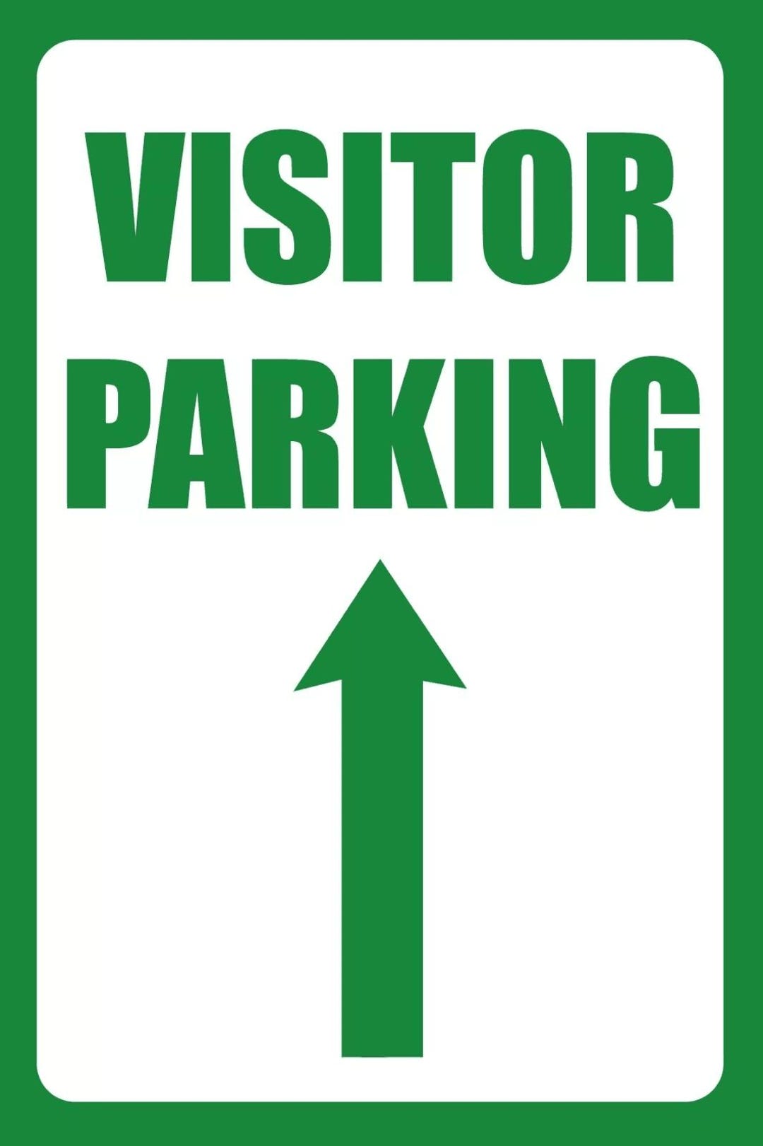 Visitor Parking Sign: Bold Arrow, Weatherproof, Multiple Sizes - Etsy ...