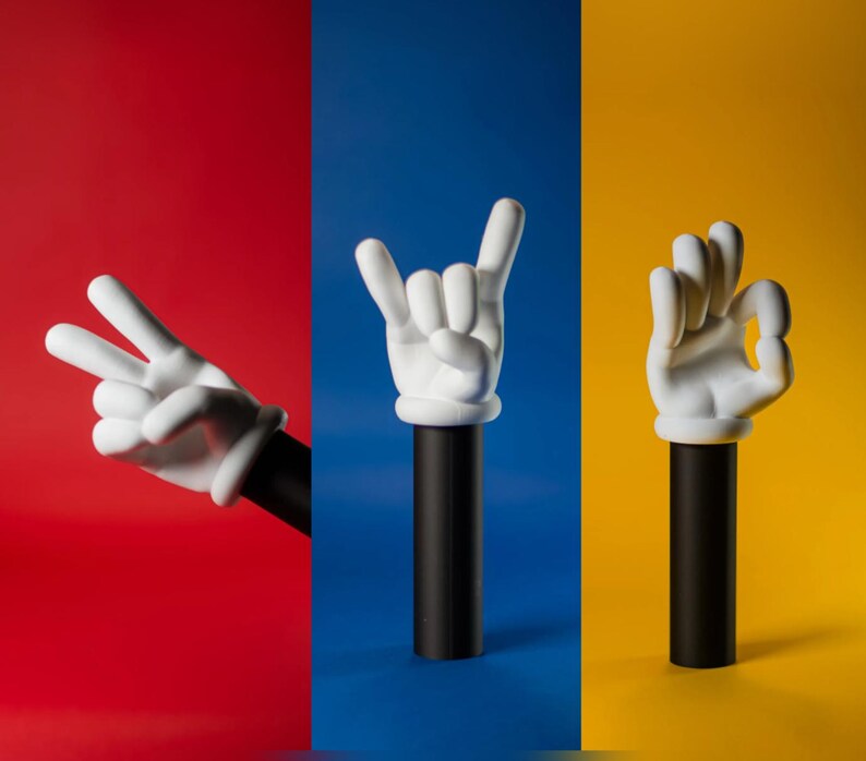 Handy Flower Vase - Choose From Three Iconic Hand Gestures - Etsy