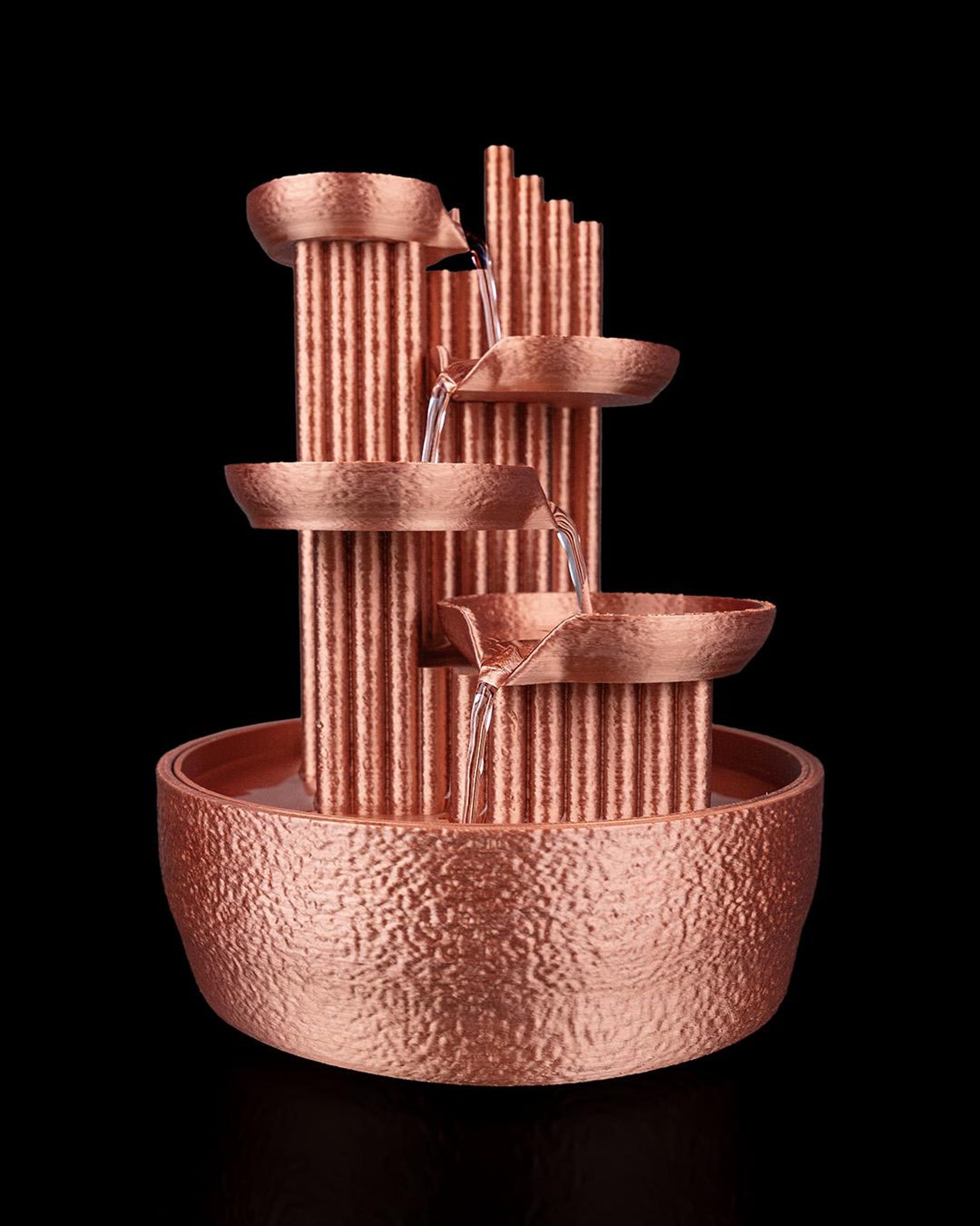 3D Printed Tabletop Water Fountain – Modern Zen Desk Decor - Etsy