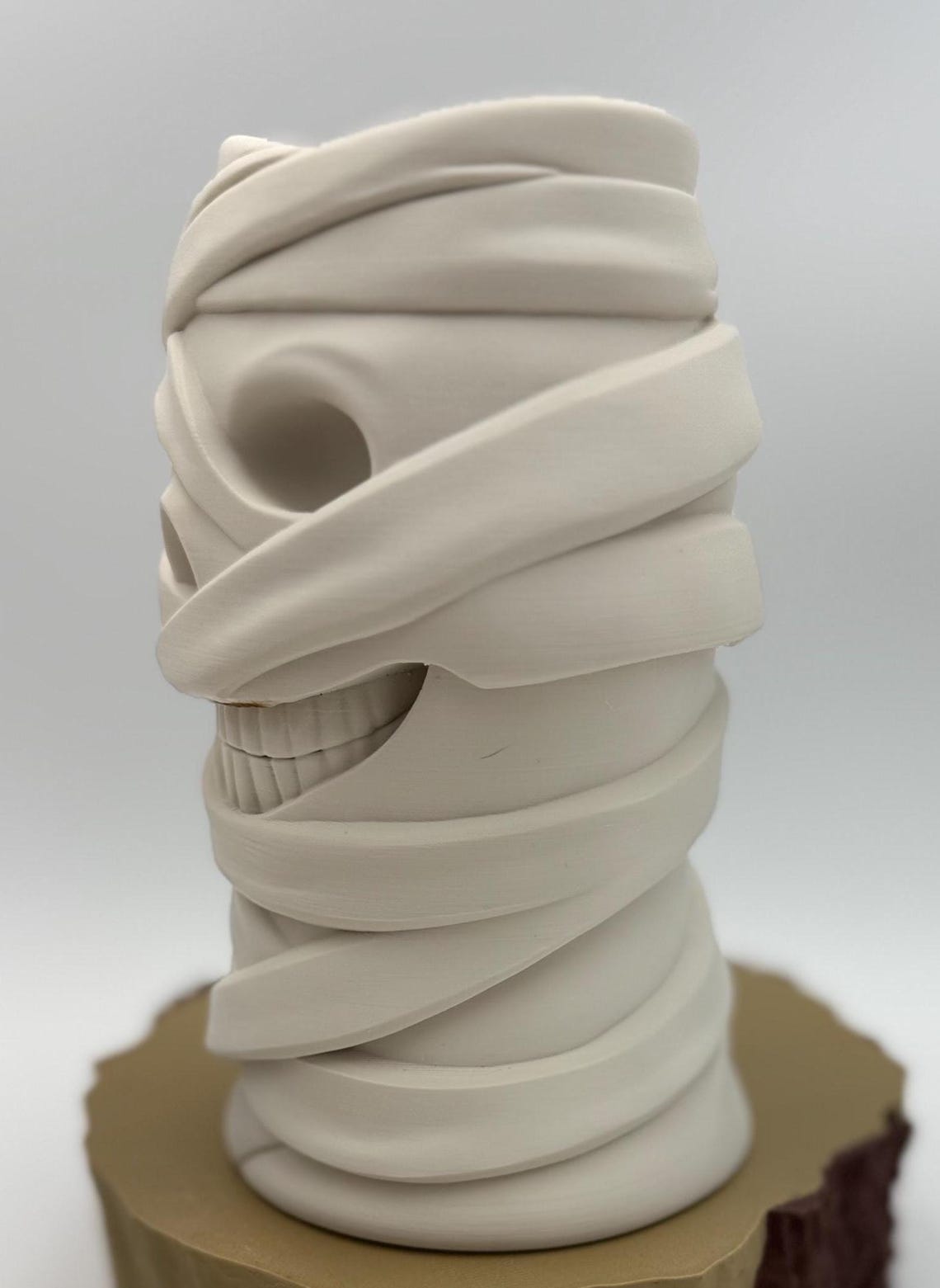 3D Printed Mummy Vase: Spooky Halloween Decor, Creepy-cute Flower ...