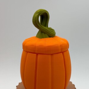 3D Printed Pumpkin Container: Halloween Candy Jar, Fall Decor - Etsy