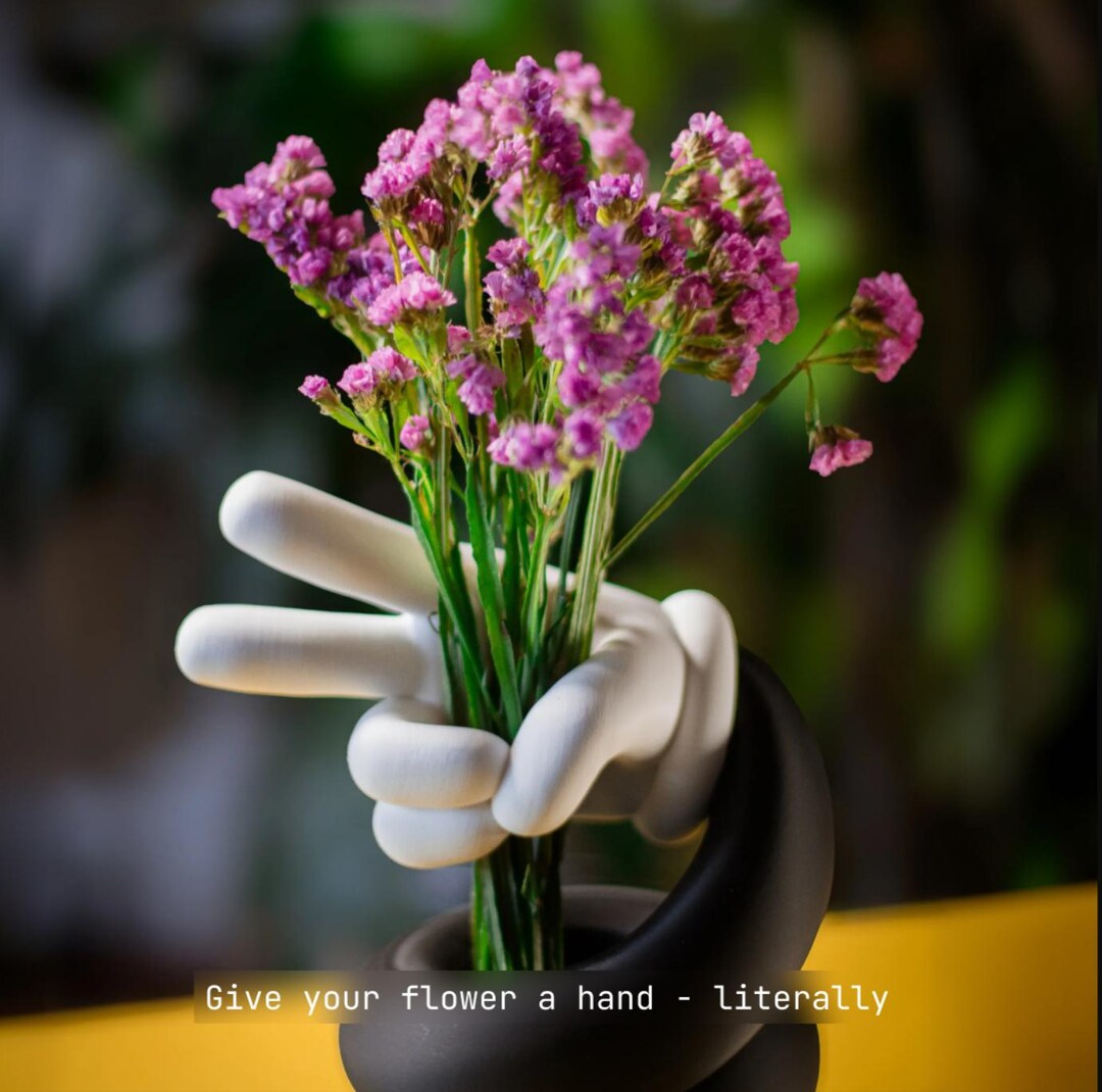 Handy Flower Vase - Choose From Three Iconic Hand Gestures - Etsy