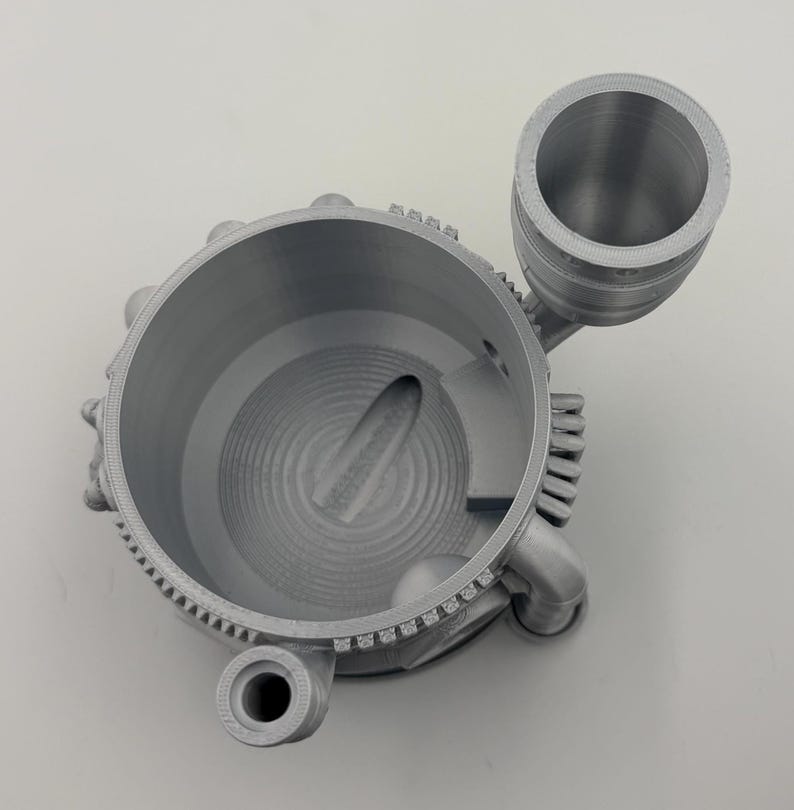 3D Printed Steampunk Planter | Industrial Gear Pot | Unique Gothic ...