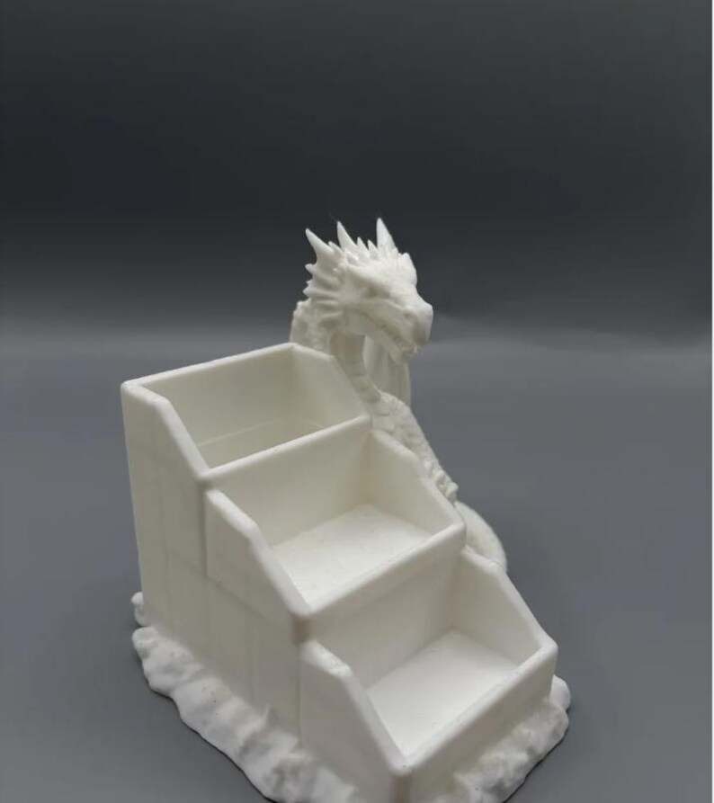 3D Printed Dragon Desk Organizer | Fantasy Pen Holder, Dnd Gaming Gift ...