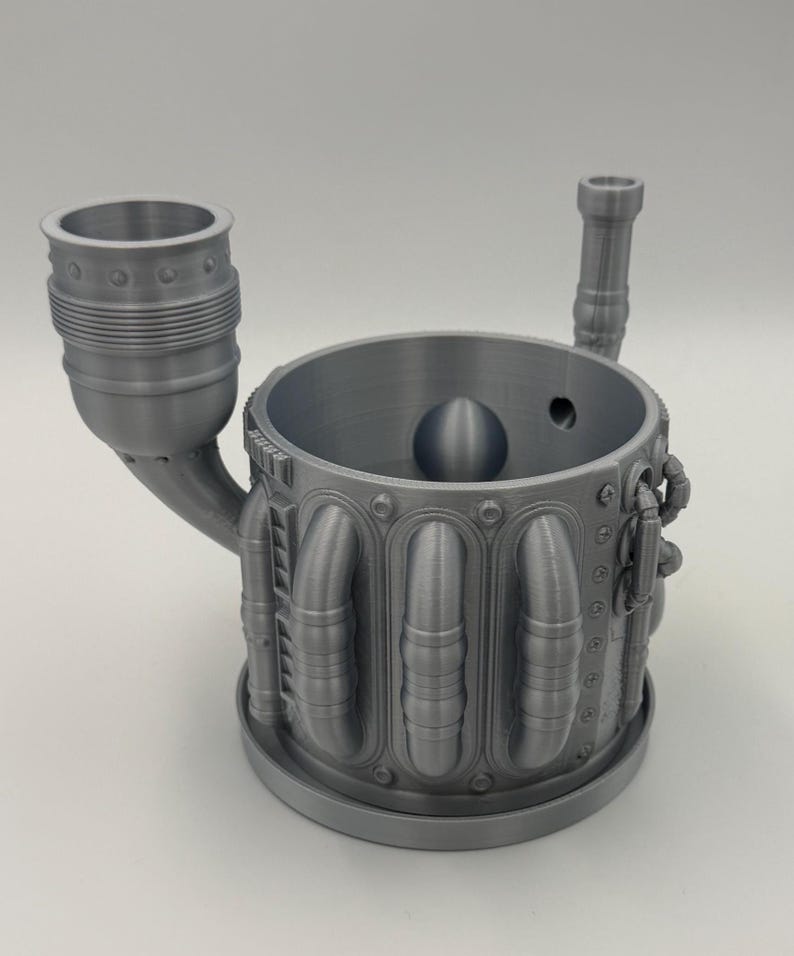 3D Printed Steampunk Planter | Industrial Gear Pot | Unique Gothic ...