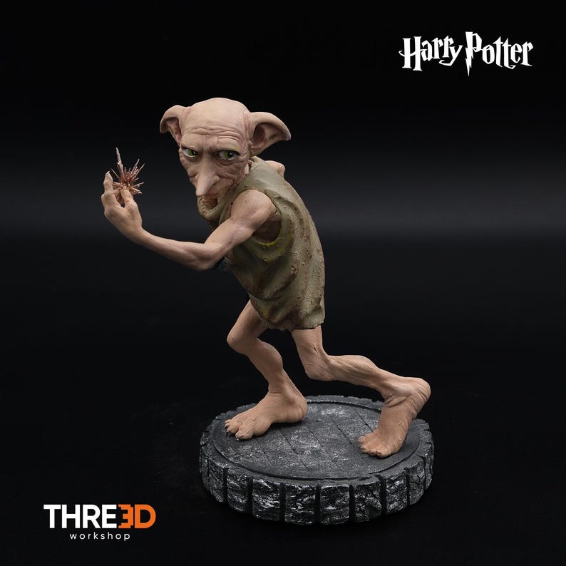 Handmade 3D Printed Harry Potter Dobby Figure Unique Collectible Art ...