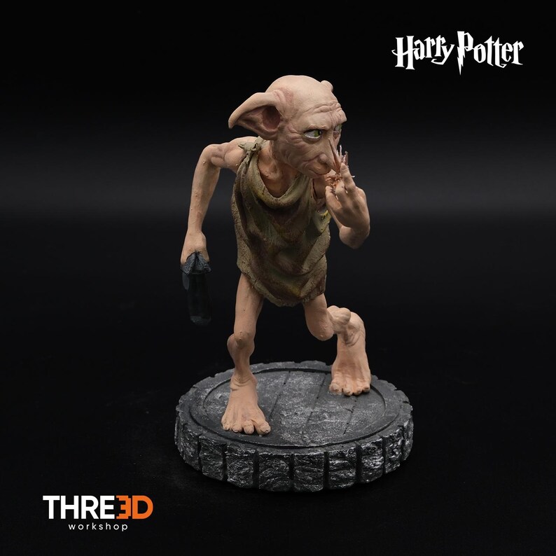 Handmade 3D Printed Harry Potter Dobby Figure Unique Collectible Art ...