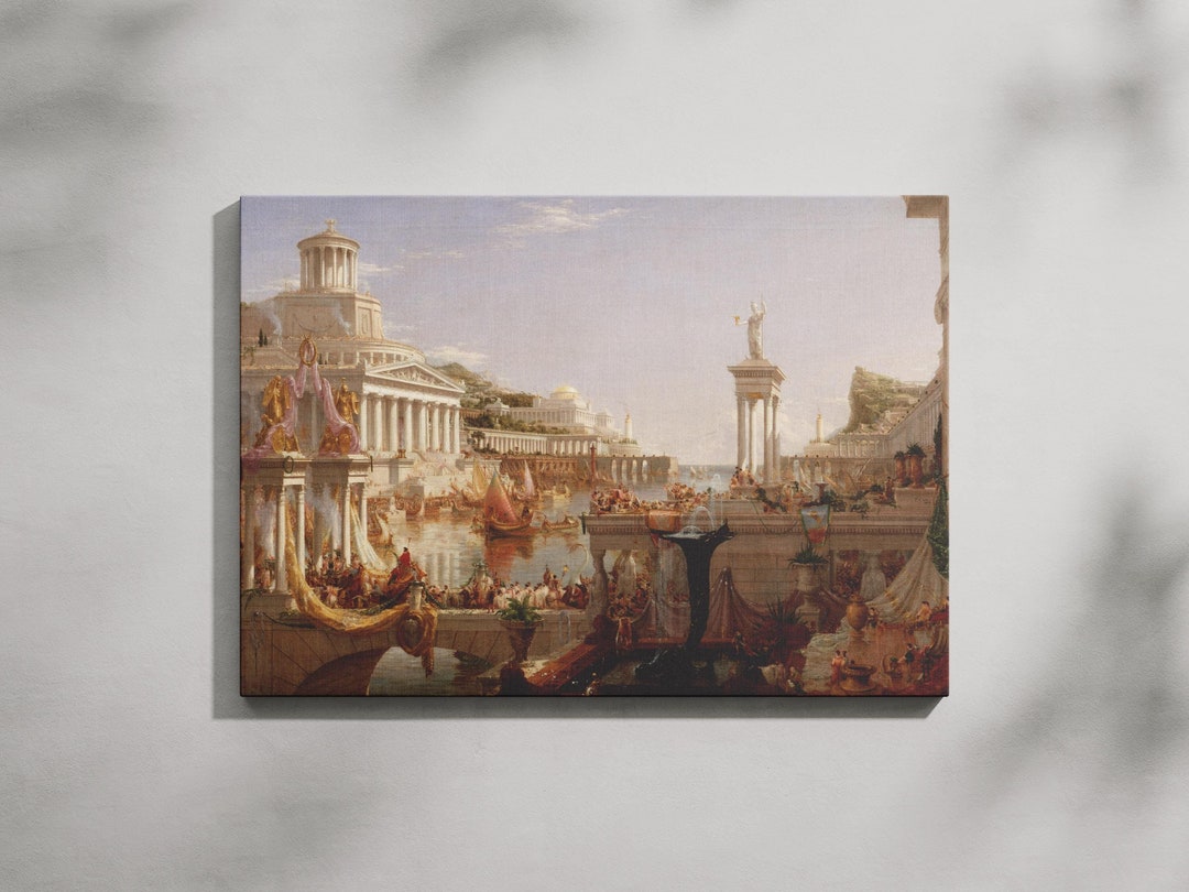 Cole Thomas the Consummation Wall Art, the Course of the Empire Artwork ...