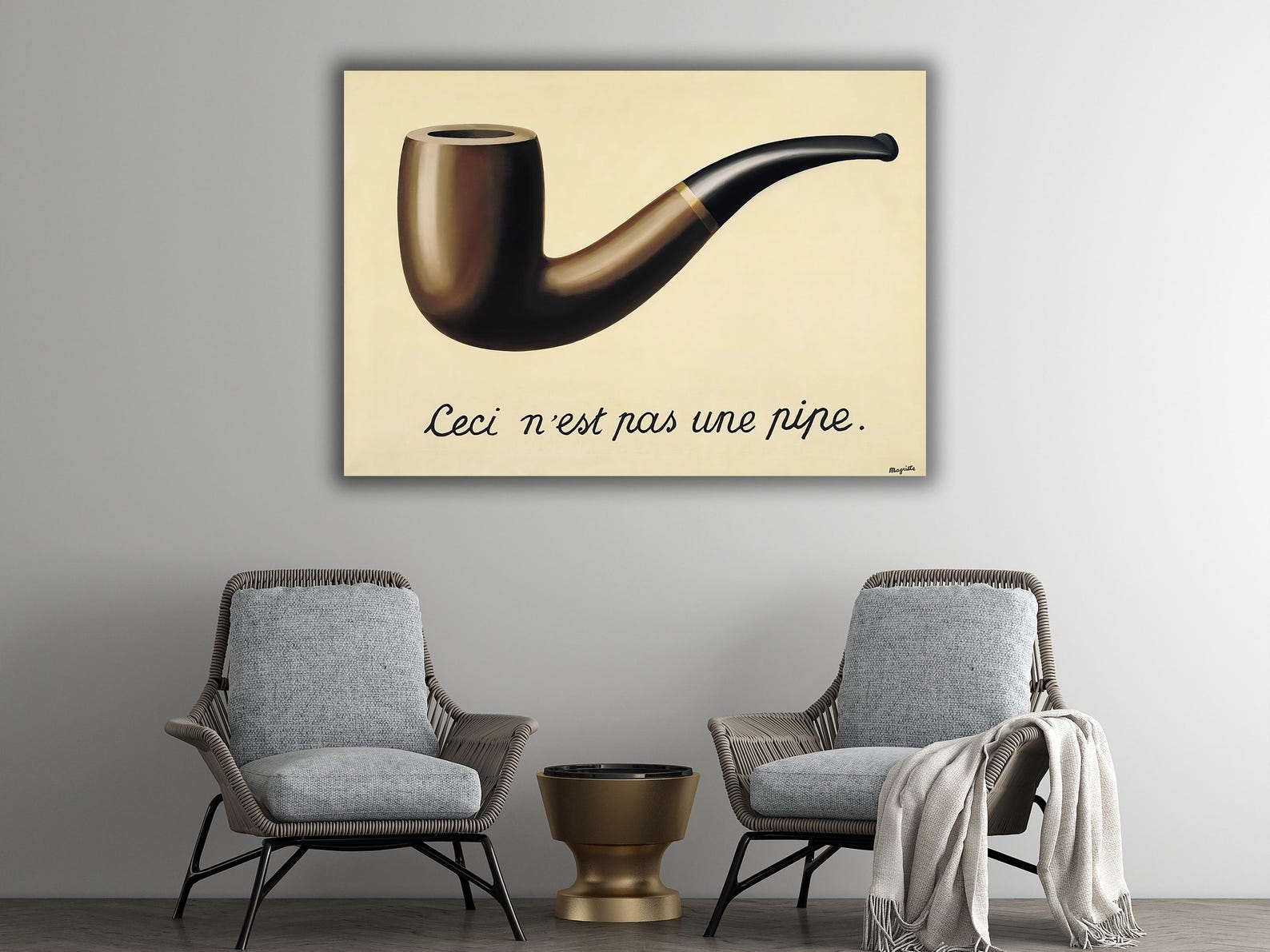 Der Verrat der Bilder von René Magritte Wandkunst, Dies ist keine ...