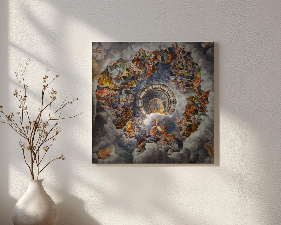 Fall of the Giants Wall Art, Ceiling of the Room of the Giants in ...