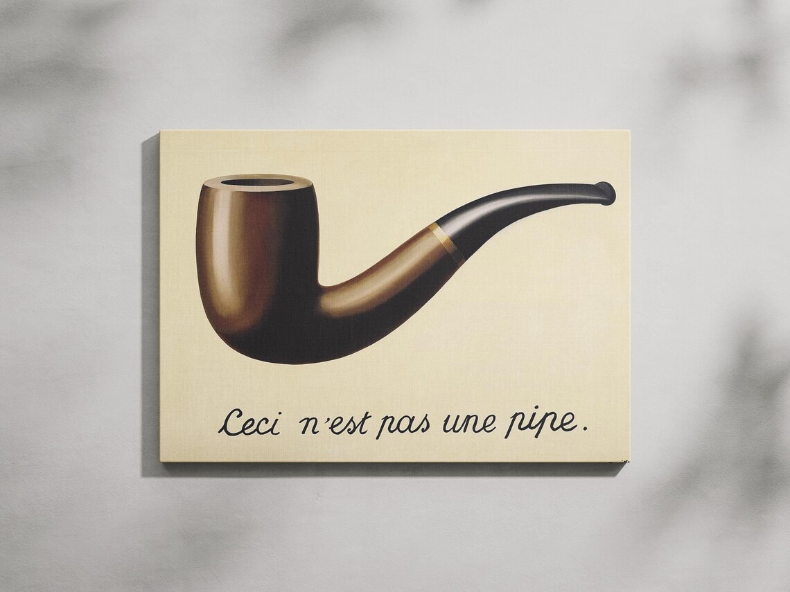 Der Verrat der Bilder von René Magritte Wandkunst, Dies ist keine ...