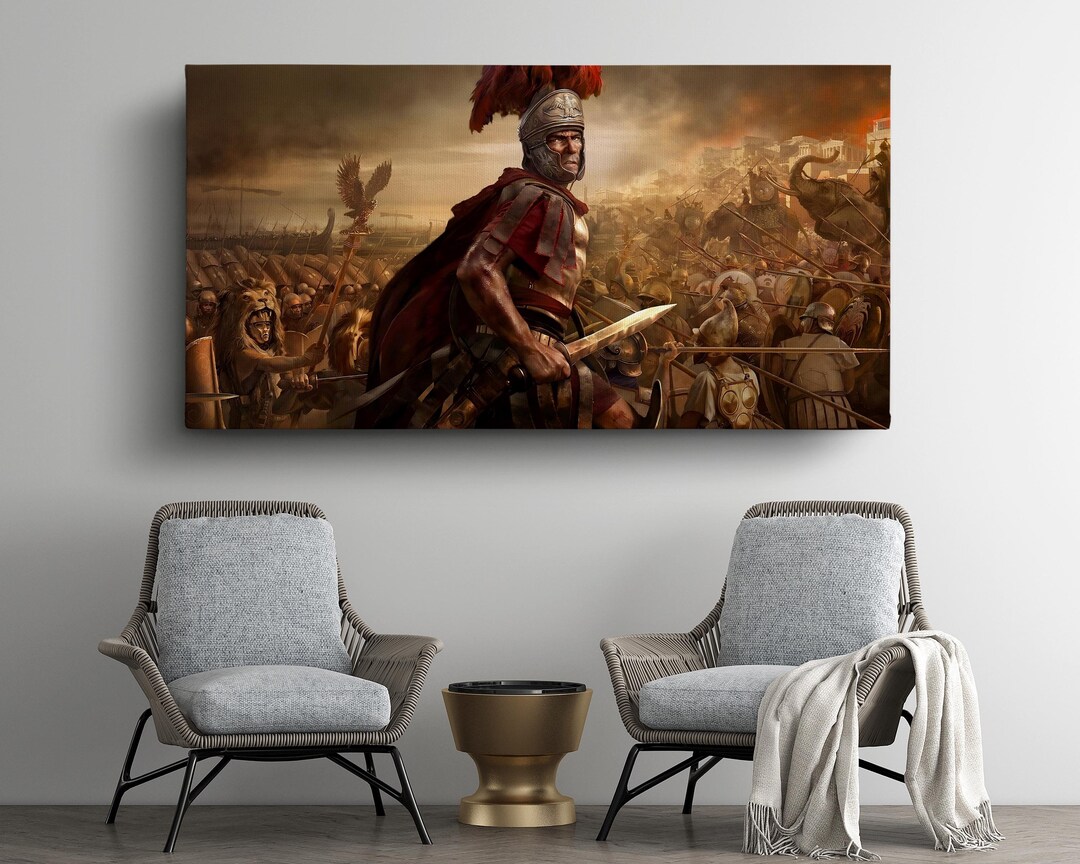 Roman Legions Wall Art, Caesar and the Roman Legions Canvas Print ...