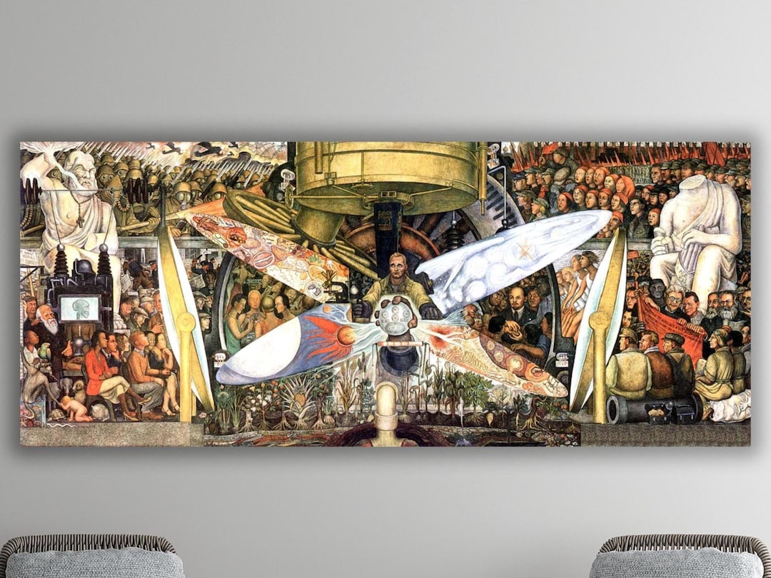 Man at the Crossroads by Diego Rivera Wall Art, Museum Quality Poster ...