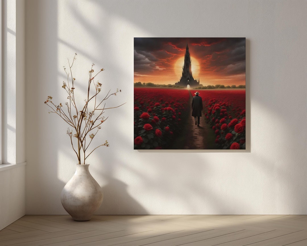 The Dark Tower Canvas Print, Stephen King Book Cover Art - Etsy