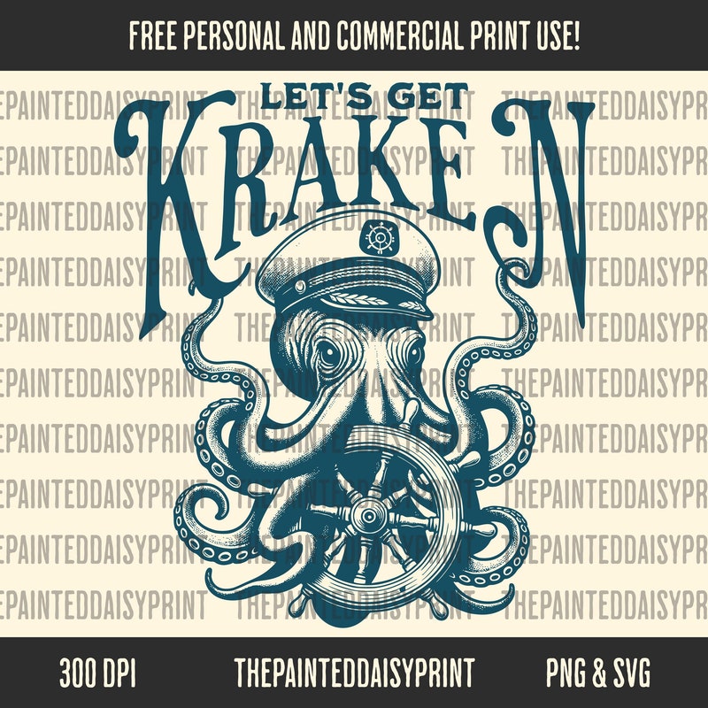 Kraken Svg - Etsy