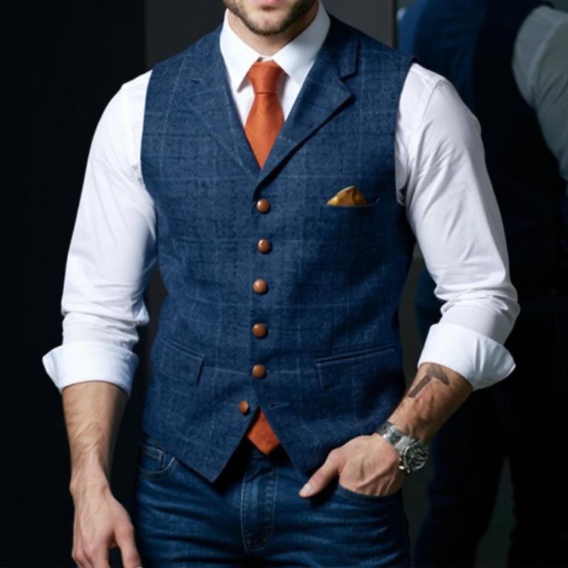 Luxury Mens Black Vest - Etsy