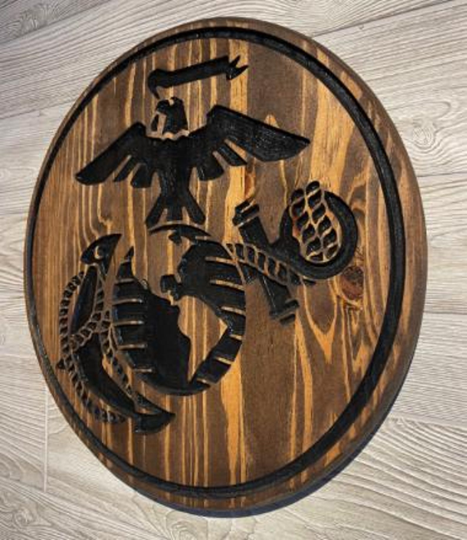 Custom Carved MARINE Bar Sign - Gift for Him - Christmas Gift - US ...