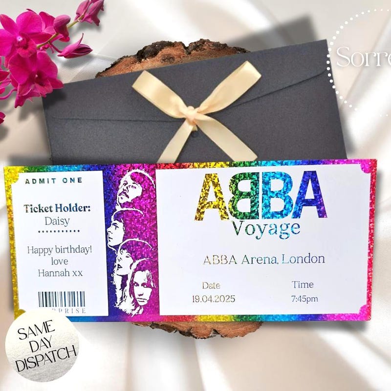 Personalised Concert Ticket in Box - Etsy UK