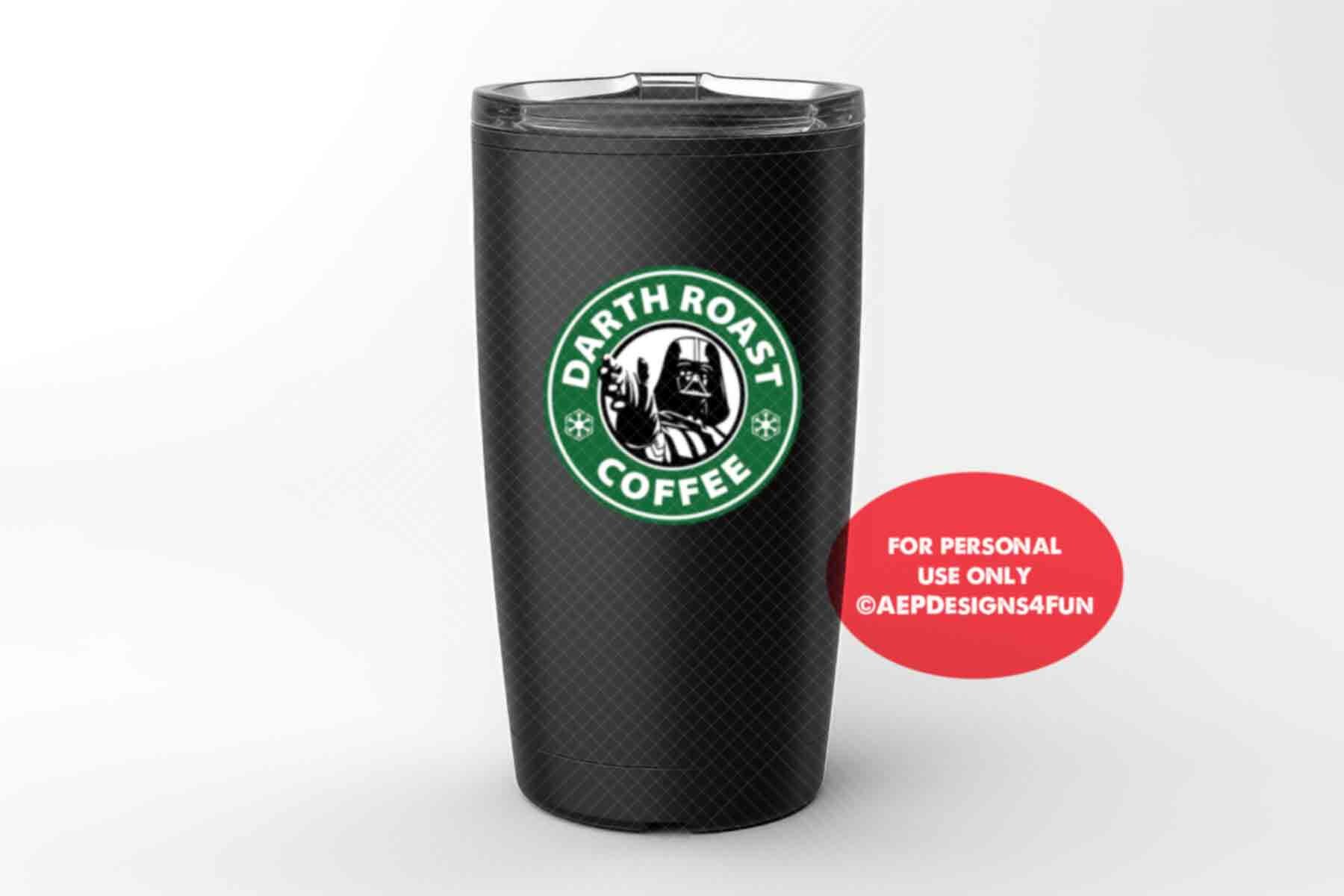 Darth Roast Coffee - Darth Vader Star Wars Starbucks Label (SVG, PNG ...