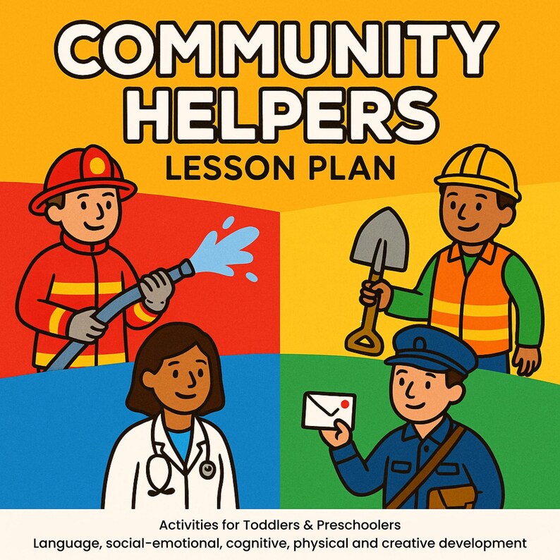 COMMUNITY HELPERS Activity Plan, Daycare Activities, Preschool ...