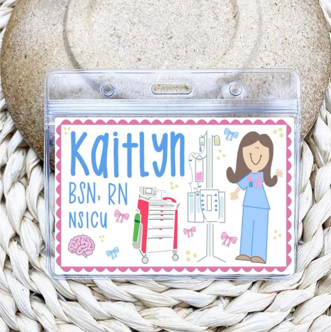 Custom Badge Buddy, Healthcare Badge Cover - Etsy