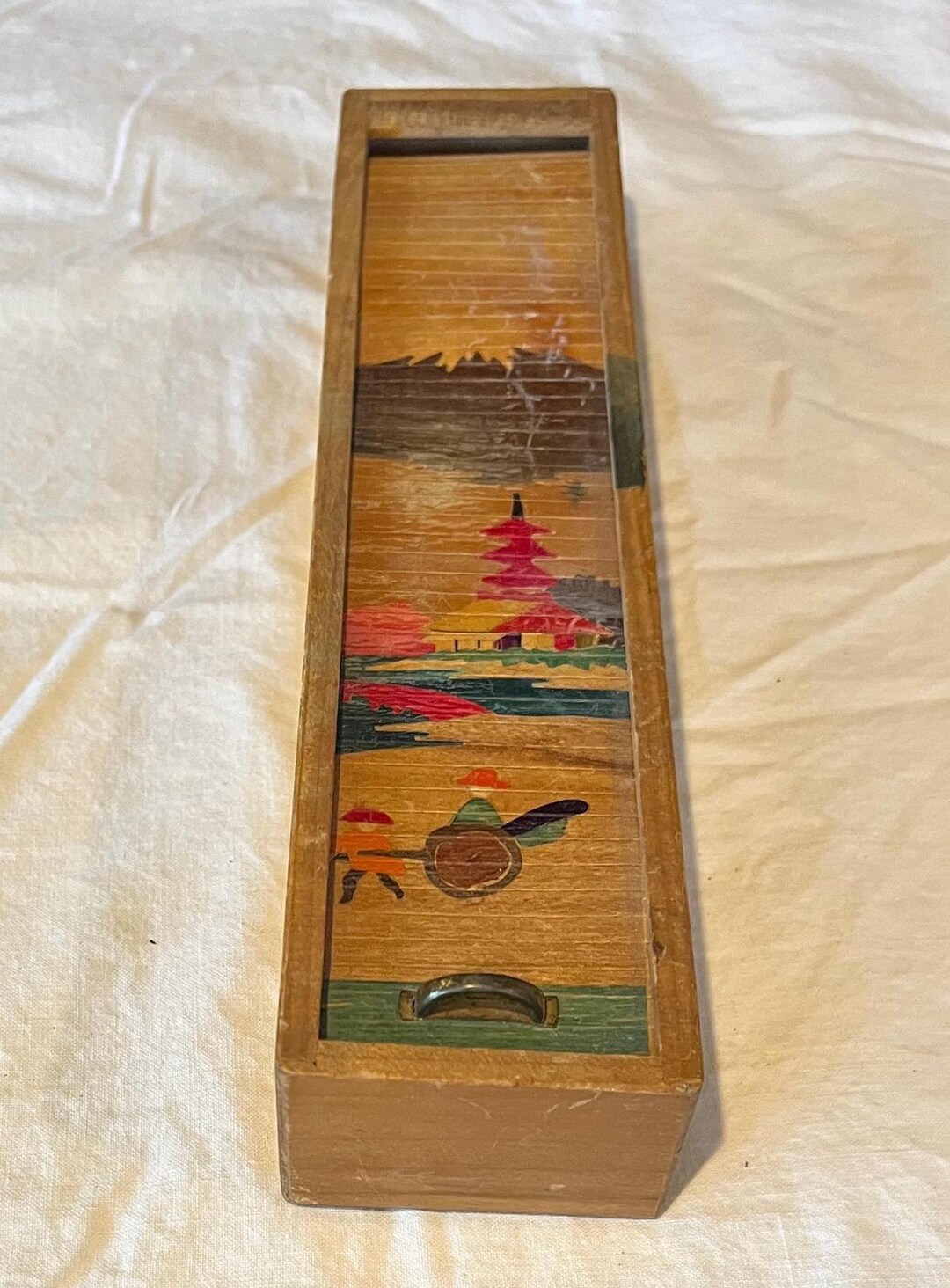1960’s Japanese Roll Top Pencil Box - Etsy