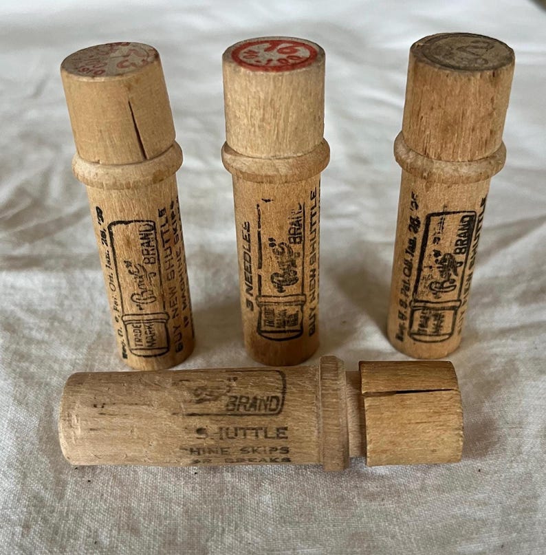 Vintage Wooden Needle Boxes - Etsy